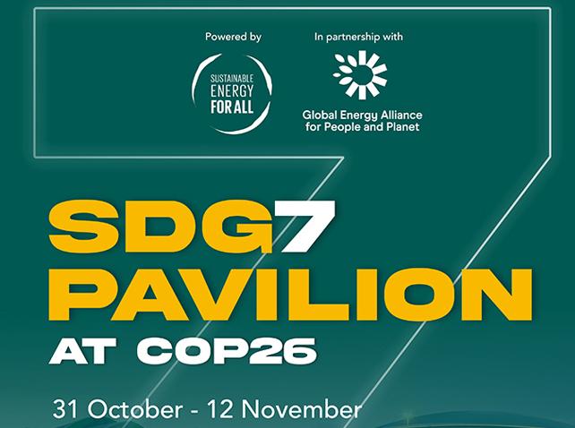 COP26 side events at the SDG7 Pavilion | Sustainable Energy for All